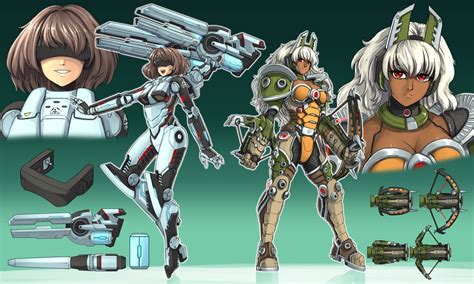 Doom Weapon Gijinka Series By Substance20 Part 7 The Gauss Cannon And