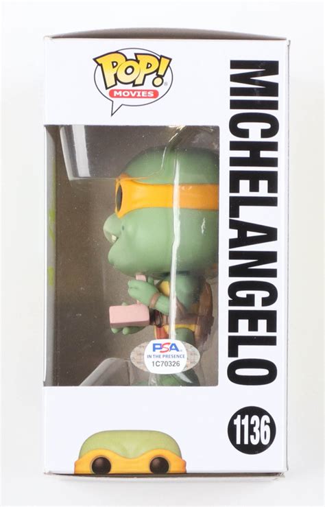 Wayne Grayson Signed Teenage Mutant Ninja Turtles 1136 Michelangelo Funko Pop Vinyl Figure