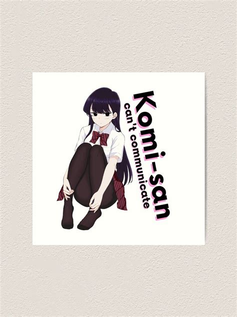Komi San Art Print For Sale By Waifucenter Redbubble