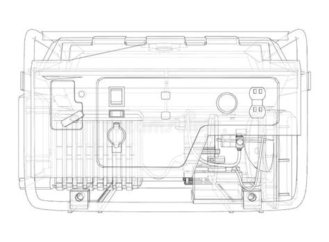 Portable Electro Generator Vector Stock Illustration Illustration Of Technology Icon 258675601