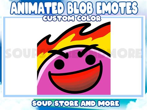 Animated Twitch Emote Pack Cute Animated Blob Pack Of 6 Emotes