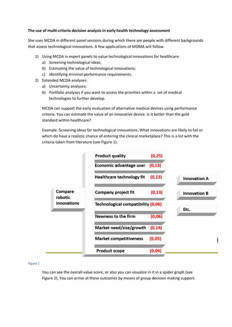 Multi Criteria Decision Analysis Mcda For Early Hta Dr M Hummel Ifmbe Elearning