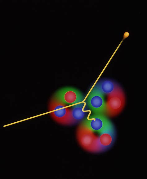 Art Of Electron Interacting With Nucleus Photograph By
