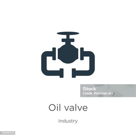오일 밸브 아이콘 벡터 흰색 배경에 고립 된 산업 컬렉션에서 트렌디 한 플랫 오일 밸브 아이콘 벡터 일러스트는 웹 및 모바일 그래픽 디자인 로고 Eps10에 사용할 수