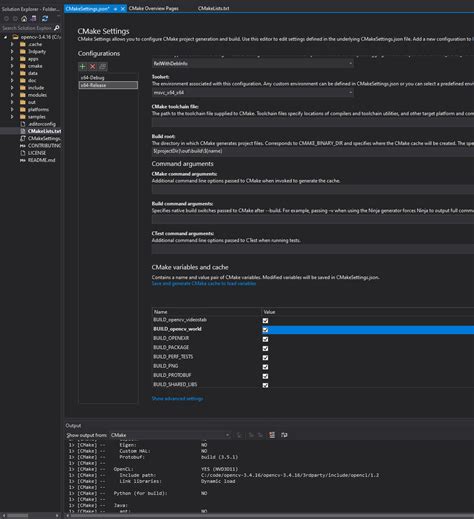 C Setting Is Not Working In Visual Studio CMake Configuration Stack Overflow