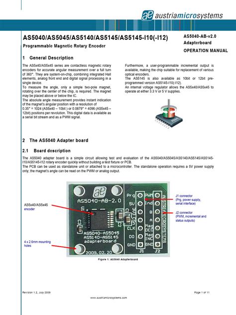 Programmable Magnetic Rotary Encoder Pdf Electronics Electronic