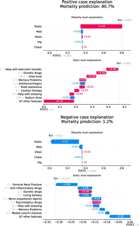 Feature Importance To Explain Multimodal Prediction Models A Clinical