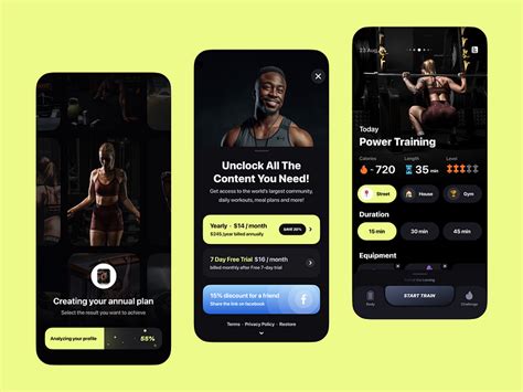 Mobile App Design For Iosandroid Uiux Design For Fitness App By R