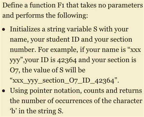 Define A Function F1 That Takes No Parameters And Performs The