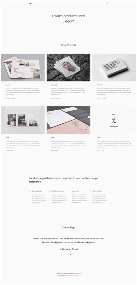 Case Free Responsive Html5 Bootstrap Portfolio Template Htmltemplatesco