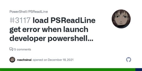 Load Psreadline Get Error When Launch Developer Powershell From Visual