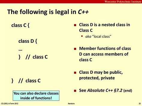 iterators professor hugh c lauer cs 2303 system programming concepts