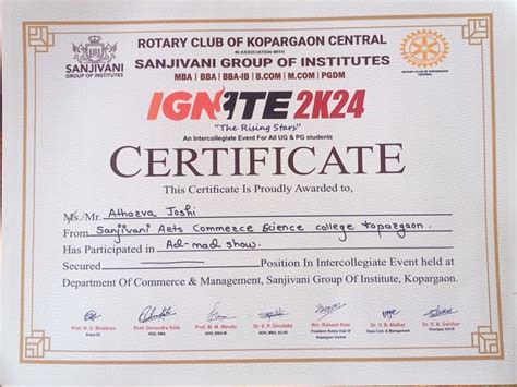 Atharva Joshi On Linkedin Hello Connections I Am Happy To Share With You That I Participated In