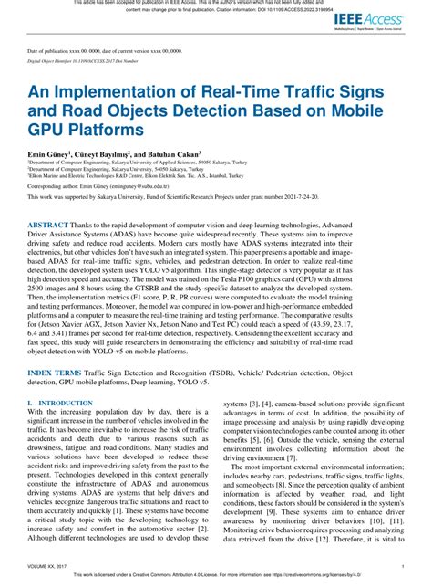 Pdf An Implementation Of Real Time Traffic Signs And Road Objects Detection Based On Mobile