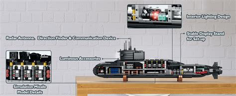 jmbricklayer nuclear submarine building sets military submarine toys