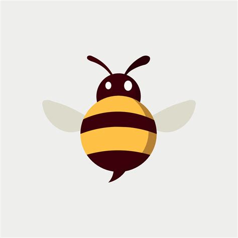 Vector Illustration Of Cute Fat Bee 27395381 Vector Art At Vecteezy