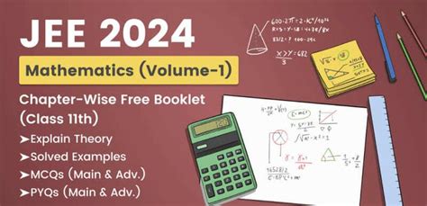 Jee Main And Advanced 2024 Mathematics Volume 1 Chapter Wise Theory