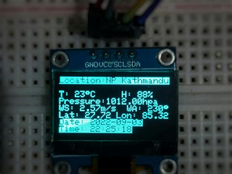 mini weather station outdoors