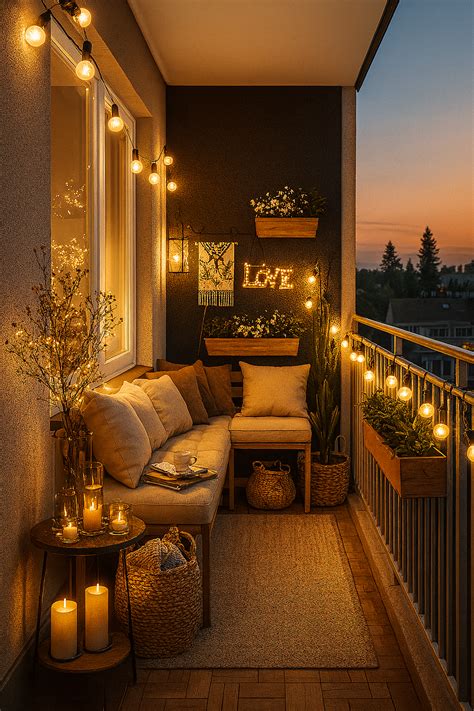 Cozy Balcony Decor Idea For Small Spaces Small Balcony Decor Ideas