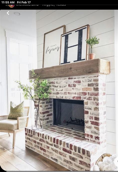 Limewash Brick Fireplace Ideas