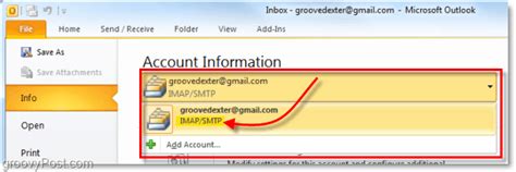 How To Add Gmail To Outlook 2010 Using IMAP
