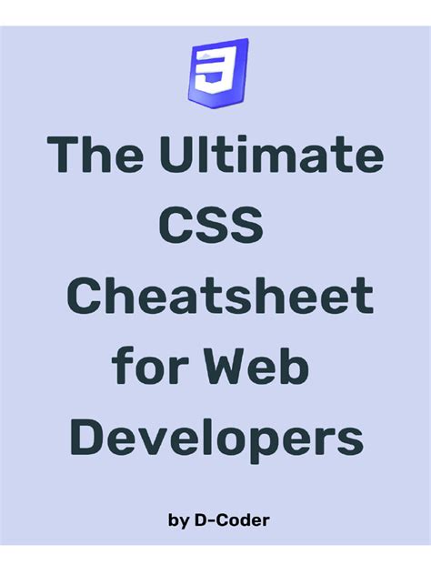 The Ultimate Css Cheatcode Pdf Page Layout Hypertext