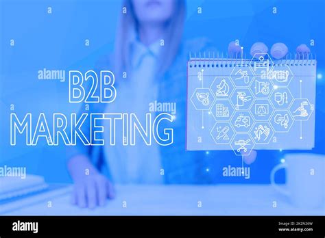 Text Caption Presenting B2b Marketing Internet Concept Partnership Companies Supply Chain