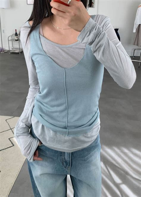 미카사 어텐 레이어드 나시 티셔츠 세트 3colors 위시버킷