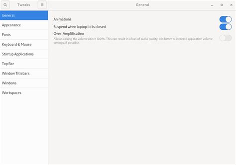GNOME Tweaks Documentation