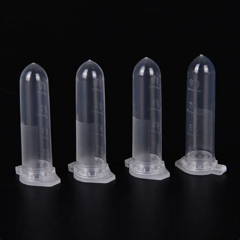 Pcs Ml Micro Centrifuge Tube Vial Clear Plastic Vials Container Snap Cap EBay