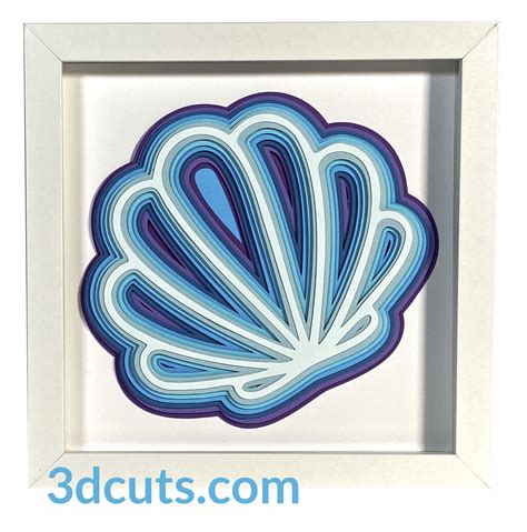 Stacked Shell Shadow Box — 3DCuts.com