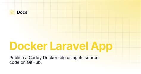 Docker Laravel App Docs