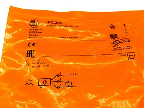 New Ifm Efector Ifb3007 Bpkg Us 104 Ifc205 Proximity Sensor Ifc205 Sb