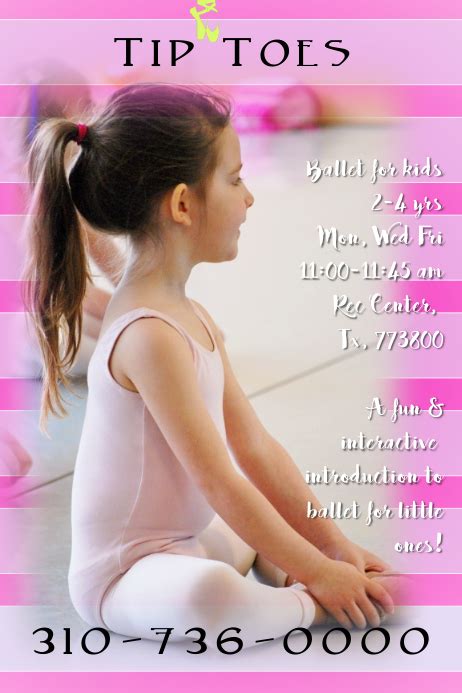 Ballet Class Posterflyer Template Postermywall