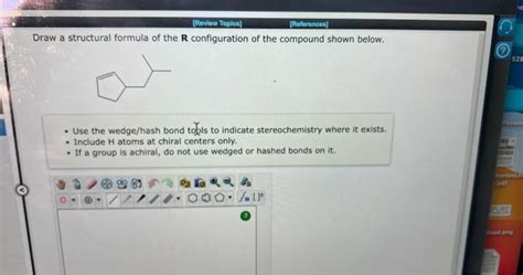 Solved Draw A Structural Formula Of The R Configuration Of Chegg Com