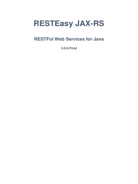 Resteasy Reference Guide En Us Pdf Application Programming Interface Json
