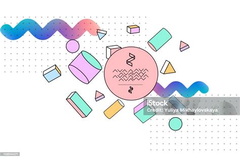 대리석 트렌디한 일러스트 배경 추상적인 액체 거품과 플 래 카드 모양 80 년대 레트로 스타일의 기하학적 평면 및 3d 디자인 요소 레트로 아트 포스터 전단지 배너 커버에