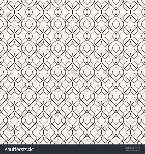 Vector Seamless Pattern Thin Wavy Lines Stock Vector Royalty Free
