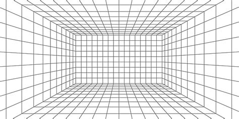 Wireframe Grid Vector Hd Png Images 3d Wireframe Grid Room Surface