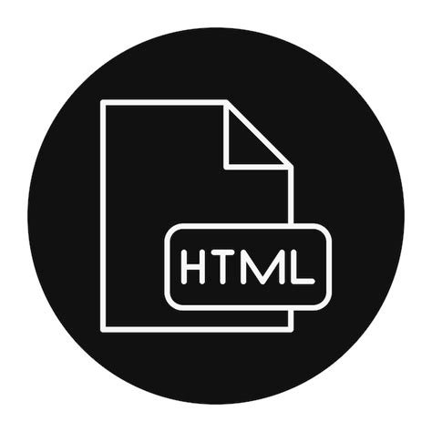 premium vector html file vector illustration