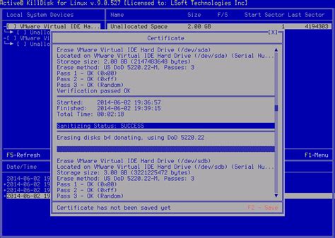 Active KillDisk Hard Disk Eraser Screenshots