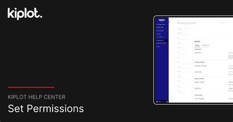 set permissions kiplot help center