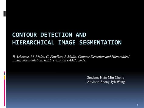 ppt contour detection and hierarchical image segmentation powerpoint