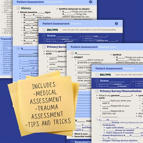 Fill In The Blank Emt Patient Assessment Medical Assessment Trauma