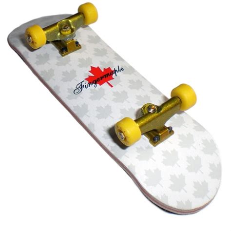 Fingermaple Profi Fingerboard Komplettboard aus Holz Yellow/Gold- Made ...