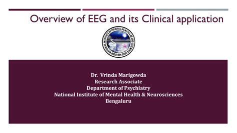 Pdf Overview Of Eeg And Its Clinical Application