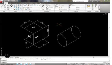 Menggambar Objek 2d Pada Isometric Drawing Autocad