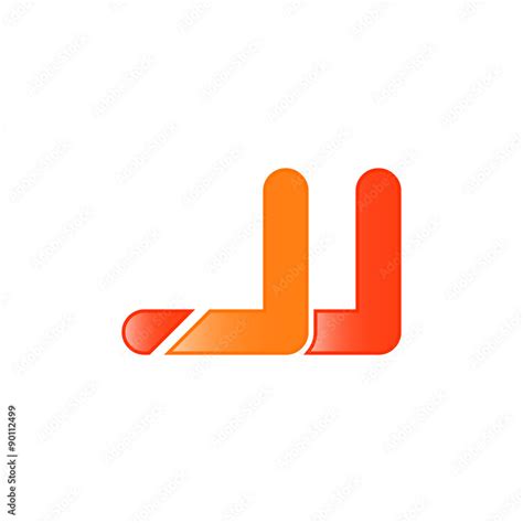 JJ Initials Logo Letter Vector Design Template Font Elements For Your Application Or Corporate