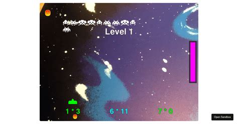 Math Invaders Codesandbox