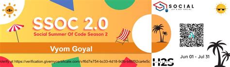 Vyom Goyal On Linkedin Opensource Opensourcecommunity Opensourcedevelopment Gsoc2023 Gssoc23